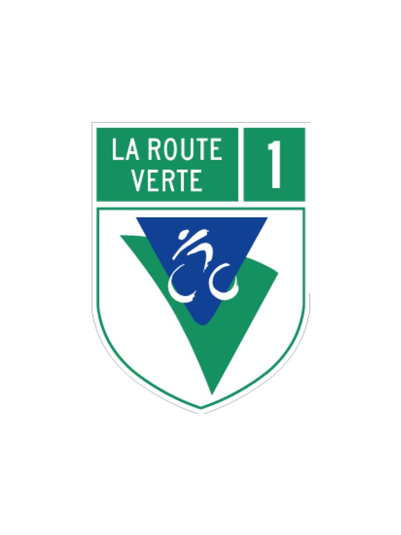 Panneau identification de la route verte